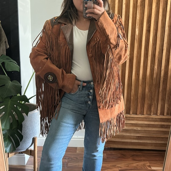 lariat | Jackets & Coats | Vintage Lariat Womans Fringe Leather Jacket ...